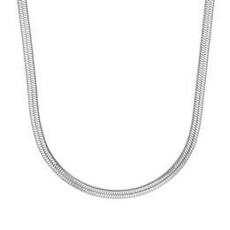 Tom Tailor Damen Tom Tailor Kette ohne Anh&auml;nger &raquo;Schmuck Geschenk Edelstahl Schlangenkettengliederung&laquo; Edelstahl, L: 45 B: 5,3mm
