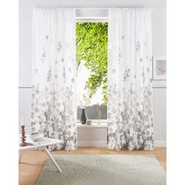 OTTO home Gardine &raquo;Reeffa&laquo; Multifunktionsband 1 Stk. tlg. sanfter Bl&auml;tterdruck, mit Lichtschutz Polyester, Polyester 225cm, Multifunktionsband, 135cm