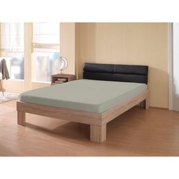 Kum Spannbettlaken &raquo;Frottee-Stretch Spannbetttuch&laquo; bis ca. 30 cm Matratzenh&ouml;he grau Frottee, Obermaterial: 80% Baumwolle, 20% Polyester B/L: 200cm, 1 