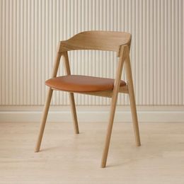 Stuhl &raquo;Mette by Hammel&laquo; () 1 Stk.Massivholz, gepolsterte Sitzfl&auml;che, versch. Farbvarianten Leder, Massivholz B/H/T: 52cm x 75cm x 54cm, 1 Stk., 