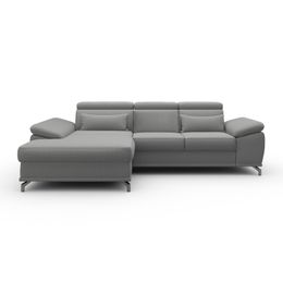 Sit & More sit&more Ecksofa &raquo;Cabrio L-Form, B: 295 cm, mit Sitztiefen-, Arm- & Kopfteilverstellung&laquo; 2 Nierenkissen, Federkern, optional Schlaffunktion und 