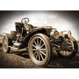 papermoon Fototapete &raquo;Vintage Retro Car&laquo; glatt bunt Vlies B/L: 2m x 1,49m, Bahnen: 4 Stk.
