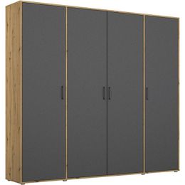 Rauch Kleiderschrank &raquo;VOYAGER Garderobe W&auml;scheschrank Schlafzimmer&laquo; in 3 verschiedenen Ausstattungen BASIC/CLASSIC/PREMIUM, mit 2 modernen 