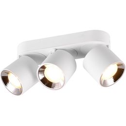 Trio Leuchten Deckenleuchte &raquo;GUAYANA, Deckenspot 3-flammig exkl 3x GU10 max 10W Spot verstellbar&laquo; GU10 1 Stk. warmwei&szlig; - kaltwei&szlig; als Aufbauspot oder 