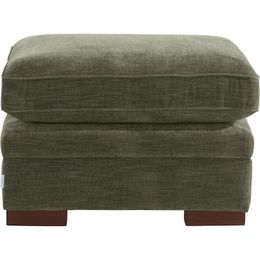 Home Affaire Polsterhocker &raquo;Broughton&laquo; weiche Polsterung, passend zur Serie "Broughton", in 3 Bezugsarten gr&uuml;n 100% Polyester B/H/T: 79cm x 51cm x 