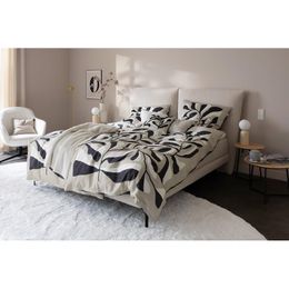 Sch&ouml;ner Wohnen Kollektion SCH&Ouml;NER WOHNEN-Kollektion Wendebettw&auml;sche &raquo;Plant&laquo; aus 100% Baumwolle grau Satin, Obermaterial: 100% Baumwolle B/L: 135cm x 200cm, Satin, B/L: 80cm x 