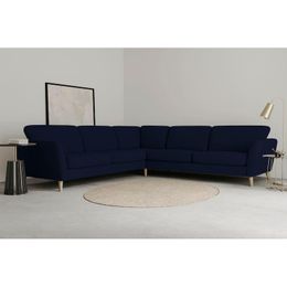 OTTO home Ecksofa &raquo;MARSEILLE 278/278 cm, L-Form, Webstoff, Flachgewebe, Filzoptik&laquo; gleichschenklig, Massivholzbeine, Landhausstil, Wellenunterfederung