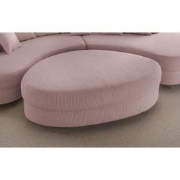 Home Affaire Polsterhocker &raquo;Lazio modern und bequem, tolle Detailverarbeitung&laquo; rosa 93% Polyester, 7% Polyamid B/H/T: 150cm x 38cm x 96cm, Cord, 