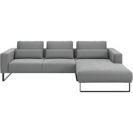 Musterring Ecksofa &raquo;JUSTB! PM100, stilvoller Lounge-Komfort von &laquo; Kollektion Bettina Zimmermann, optionaler Sitzvorzug & Fu&szlig;-Auswahl grau 94% Polyester, 6% Nylon