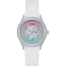 Guess Damen Quarzuhr &raquo;LADY IDOL&laquo; Armbanduhr, Damenuhr wei&szlig; Einheitsgr&ouml;&szlig;e