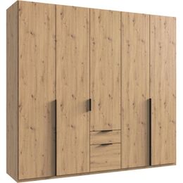 wimex Dreht&uuml;renschrank &raquo;Mugano&laquo; mit langen oder kurzen Griffen aus Metall, in vielen Breiten, 208 oder 236 cm hoch, Made in Germany Holzwerkstoff Artisan-