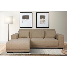 OTTO home Ecksofa &raquo;BORNHOLM L-Form, B: 234 cm - OTTO. Verl&auml;ssliche Qualit&auml;t.&laquo; Recamiere links oder rechts bestellbar, Wellenfederung, inkl. 2 Kissen 