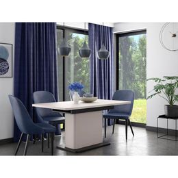 FORTE Esstisch &raquo;VODOL&laquo; Esstisch, ausziehbar,pflegleicht schwarz B/H/T: 160cm x 75,4cm x 90cm, Einlegeplatte