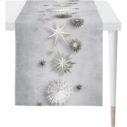 Apelt Tischl&auml;ufer &raquo;5844&laquo; grau Baumwolle, Polyester B/L: 48cm x 140cm, 1 Stk.