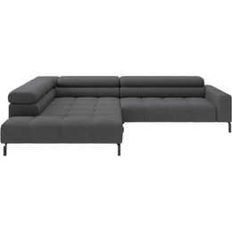 Home Affaire Ecksofa &raquo;Claya, 311 cm breit, L-Form, inkl. Kopfteilverstellung&laquo; wahlweise elektrischer Sitzvorzug grau 100% Polyester B/H/T: 311cm x 