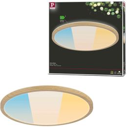 Paulmann LED Panel &raquo;Atria Shine 3000K IP44 White Select rund&laquo; LED-Modul 1 Stk. Tageslichtwei&szlig; Farbwechsler, Farbsteuerung braun 1, &Oslash; 39,8cm H: 3,5cm, 1 Stk.