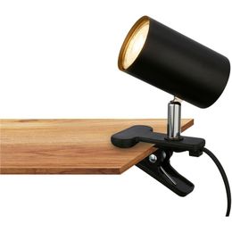 Briloner Leuchten Schreibtischlampe &raquo;KLEM Tischlampe&laquo; schwarz Einheitsgr&ouml;&szlig;e