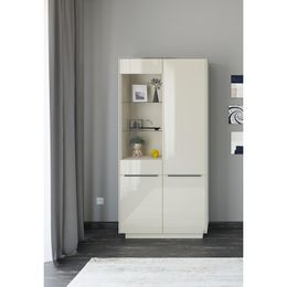 set one by Musterring Standvitrine &raquo;Reno&laquo; 1 Stk. tlg. Mit Sockel in diversen Farben, 193 cm H&ouml;he & Farbauswahl Glas, Holzwerkstoff kaschmirmatt lack, 