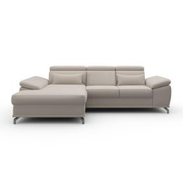 Sit & More sit&more Ecksofa &raquo;Cabrio L-Form, B: 295 cm, mit Sitztiefen-, Arm- & Kopfteilverstellung&laquo; 2 Nierenkissen, Federkern, optional Schlaffunktion und 