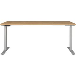 Germania Schreibtisch &raquo;Jet&laquo; moderne Farbvariationen, Breite 120/140/160/180 cm, Made in Germany beige B/H/T: 180cm x 72cm x 80cm, Gestellfarbe silber