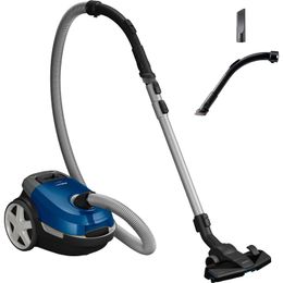 Philips Bodenstaubsauger &raquo;XD3110/09 3000 Series&laquo; 900 W mit Beutel mit 3 l Fassungsverm&ouml;gen, Allergiefilter, und TriActive-D&uuml;se blau Einheitsgr&ouml;&szlig;e 
