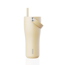 Equa Thermobecher &raquo;Carry Cup, Isolierbecher, 600 ml&laquo; auslaufsicherer Coffee-to-go-Becher beige Edelstahl, Kunststoff, Stahl &Oslash; 9cm x 24cm, 600ml, 1