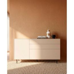 LeGer Home by Lena Gercke Sideboard &raquo;Essentials, Kommode, Anrichte, Kombikommode, Schrank mit Metallf&uuml;&szlig;en&laquo; Breite: 166 cm, UV lackiert, Push-to-open-