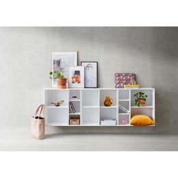 B&uuml;cherregal &raquo;Mistral Kubus&laquo; Kombination aus 3 Modulen, Breite 207cm wei&szlig; Holzwerkstoff B/H/T: 207cm x 69cm x 27cm, 3 Stk.