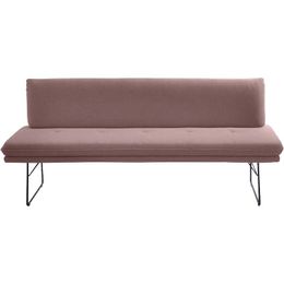 K+w Komfort & Wohnen K+W Komfort & Wohnen Polsterbank 1 Stk. tlg. Spitzkissenoptik, Sitzsteppung, hoher Sitzkomfort, in 2 Gr&ouml;&szlig;en w&auml;hlbar rosa B/H/T: 195cm x 87cm x 65cm, 