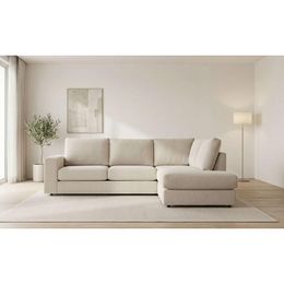 OTTO home Ecksofa &raquo;Nivette, weiches Chenille&laquo; Breite 292 cm, L-Form, bodentief, mit Wellenunterfederung 100% polyester B/H/T: 292cm x 93cm x 220cm, 