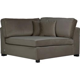 Home Affaire Sofa &raquo;Skara XXL&laquo; Eckelement zur individuellen Polstergarnitur-Gestaltung grau 100% Polyester B/H/T: 130cm x 86cm x 130cm, Samtoptik, 