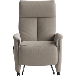 Sit & More sit&more TV-Sessel &raquo;Cremona Comfort&laquo; wahlweise manuell oder elektrischer Funktion mit Akku beige 100% Polyester Chenille, Ergonomie M2,mit 