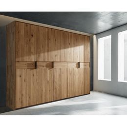 Home Affaire Kleiderschrank &raquo;Huven, Kleiderschrank mit viel Stauraum, aus Massivem Eichenholz&laquo; Scandi, 218cm Hoch, 1 Kleiderstange & 1 Fach, 