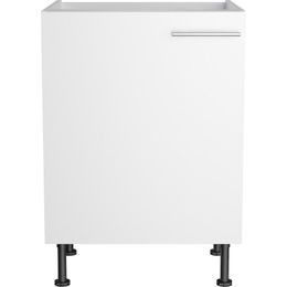 Optifit Sp&uuml;lenschrank &raquo;Klara&laquo; Breite 60 cm wei&szlig; Holzwerkstoff B/H/T: 60cm x 87cm x 58,4cm, T&uuml;ren: 1 Stk.