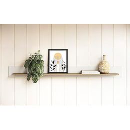 Home Affaire Wandboard &raquo;Stranda, Wandregal im Scandi-Style, Wandhalter mit Ablagefl&auml;che&laquo; vielseitig einsetzbares H&auml;ngeregal, in zwei Farben & Gr&ouml;&szlig;en 