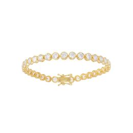 Firetti Damen Armband &raquo;Schmuck Geschenk Silber 925 Armschmuck Armkette Tennisarmband&laquo; mit Zirkonia (synth.) gold 19cm, Silber 925 (Sterlingsilber)