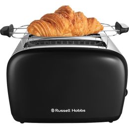 Russell Hobbs Toaster &raquo;Colours Plus 26550-56&laquo; 2 lange Schlitze f&uuml;r 2 Scheiben 1600 W schwarz Einheitsgr&ouml;&szlig;e Toaster