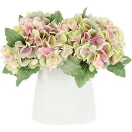OTTO home Kunstblume &raquo;Hortensienbusch&laquo; In Keramikvase gr&uuml;n Keramik, Kunststoff, Polyester B/H/L: 30cm x 30cm