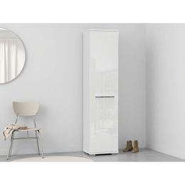 OTTO home Garderobenschrank &raquo;Piano&laquo; (H/B/T):193/46/35cm, UV lackiert, hochgl&auml;nzend, Soft-Close Funktion wei&szlig; FSC -zertifizierter Holzwerkstoff 