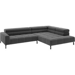 Home Affaire Ecksofa &raquo;Claya, 311 cm breit, L-Form, inkl. Kopfteilverstellung&laquo; wahlweise elektrischer Sitzvorzug grau 95% Polyester, 5% Nylon B/H/T: 