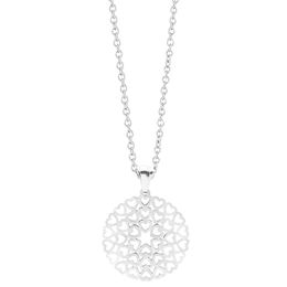 Firetti Damen Kette mit Anh&auml;nger &raquo;Schmuck Geschenk Herzen&laquo; silber Edelstahl, L: 50 B: 1,4mm