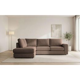 OTTO home Ecksofa &raquo;Nivette, weiches Chenille&laquo; Breite 292 cm, L-Form, bodentief, mit Wellenunterfederung 100% polyester B/H/T: 292cm x 93cm x 220cm, 
