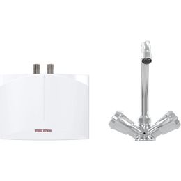 Stiebel Eltron Klein-Durchlauferhitzer &raquo;DNM 3 + MAZ 2-Griff Armatur f&uuml;r Handwaschbecken, 3,5 kW, mit Stecker&laquo; Set, hydraulisch, sofort handwarmes 