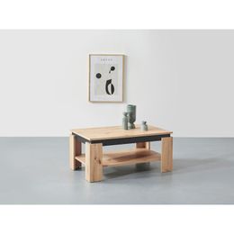 Hela Couchtisch &raquo;TIM&laquo; mit Ablageboden, quadratisch oder rechteckig braun B/H/T: 90cm x 41cm x 60cm, Rechteck