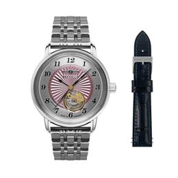 Zeppelin Damen Zeppelin Automatikuhr &raquo;Friedrichshafen&laquo; Armbanduhr, Damenuhr, Made in Germany, Mechanische Uhr silber Einheitsgr&ouml;&szlig;e