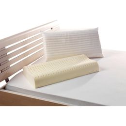 fan Nackenst&uuml;tzkissen &raquo;f.a.n. Medisan Sleep & Care Latex&laquo; 1 Stk. tlg. hohe St&uuml;tzwirkung, mit Bel&uuml;ftungskan&auml;len wei&szlig; B/H/L: 40cm x 10,5cm x 60cm, 