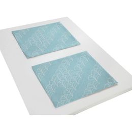 Adam Platzset &raquo;Argentinian Criolla&laquo; blau Obermaterial: 100% Baumwolle B/L: 30cm x 40cm, 2 Stk., Bio-Baumwolle, eckig