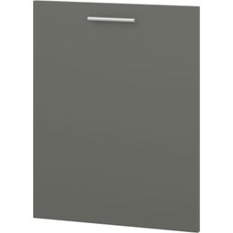 KOCHSTATION Frontblende &raquo;"KS-Scafa"&laquo; f&uuml;r vollintegrierte Geschirrsp&uuml;ler grau B/H/T: 60cm x 75cm x 1,6cm Frontblende