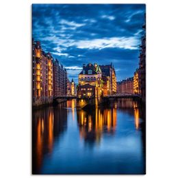 Artland Wandbild &raquo;Wasserschloss Speicherstadt in Hamburg&laquo; Hamburg 1 Stk. tlg. als Alubild, Leinwandbild, Poster, Wandaufkleber in verschied. Gr&ouml;&szlig;en Leinwand B