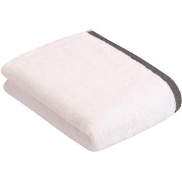 Bugatti Badetuch &raquo;Prato&laquo; Uni Farben, mit melierter Optik im Saum wei&szlig; Walkfrottier, Obermaterial: 100% Baumwolle B/L: 67cmx140cm, 1 Stk., Walkfrottier
